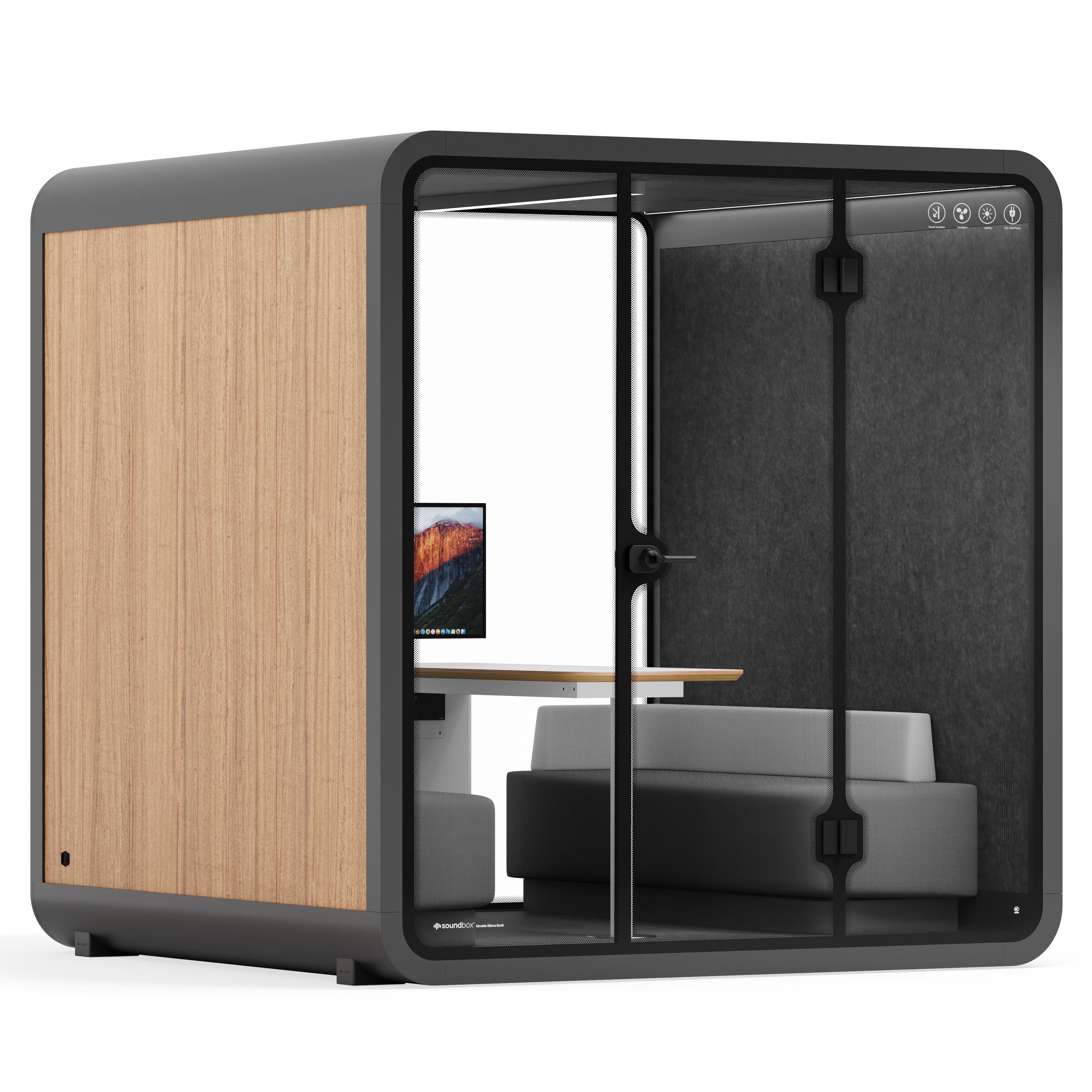 Meeting Booth Quell - 6 Person Pod | Soundbox Store