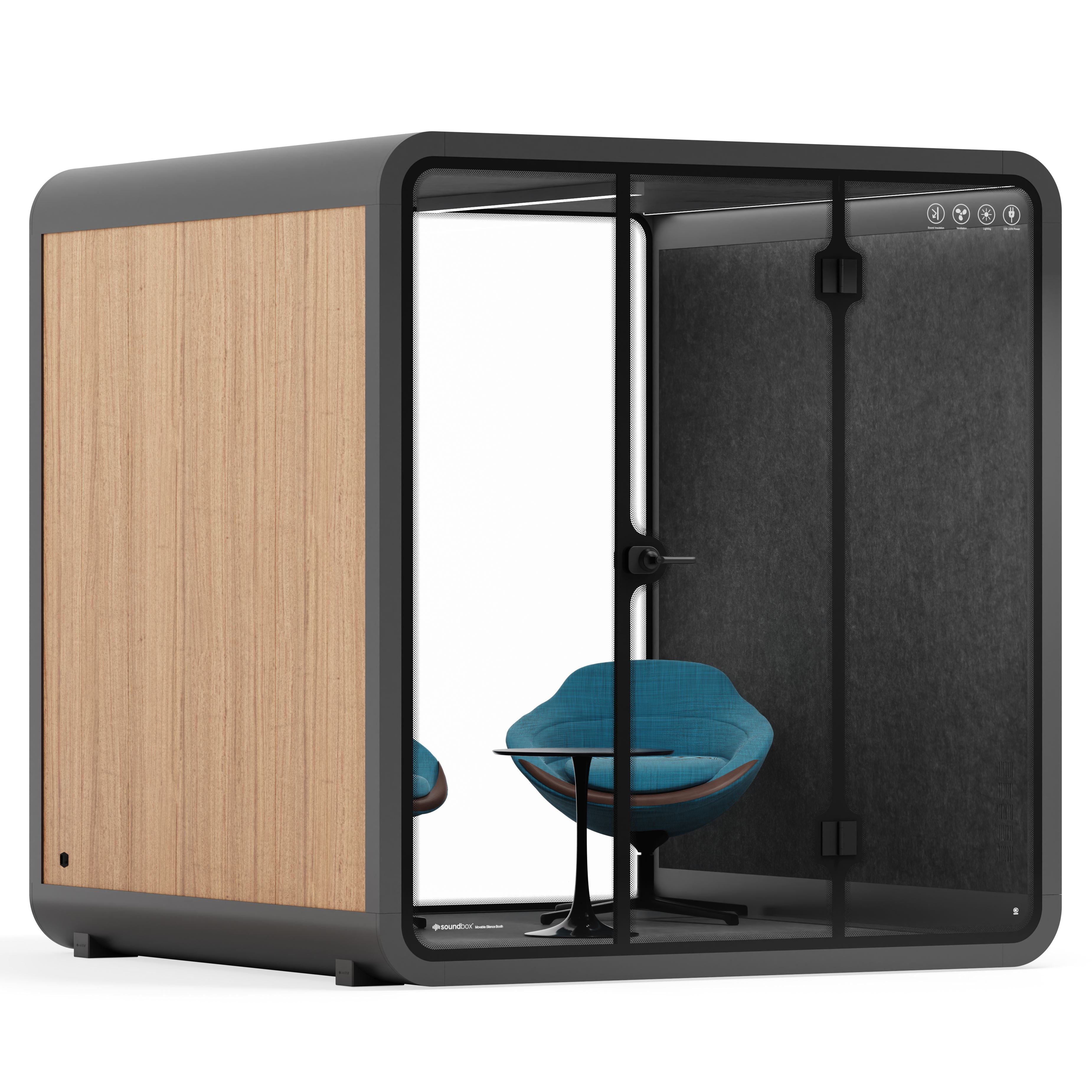Meeting Booth Quell - 6 Person Pod | Soundbox Store